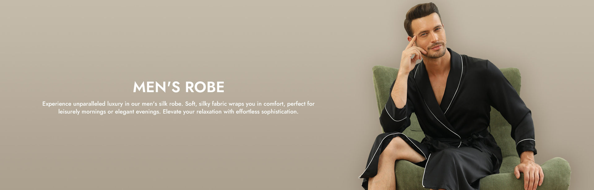 Luxury Mulberry Silk Robes for Men Sale - SILKSILKY